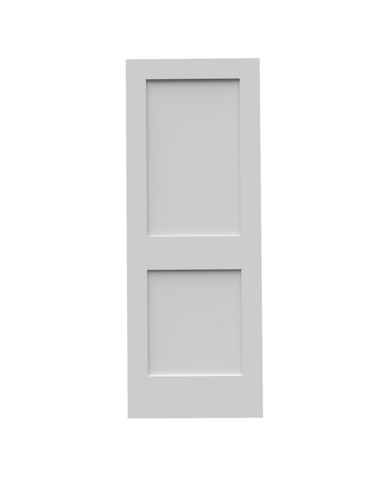 2 Panel Flat Shaker Primed 6'-8" (80")