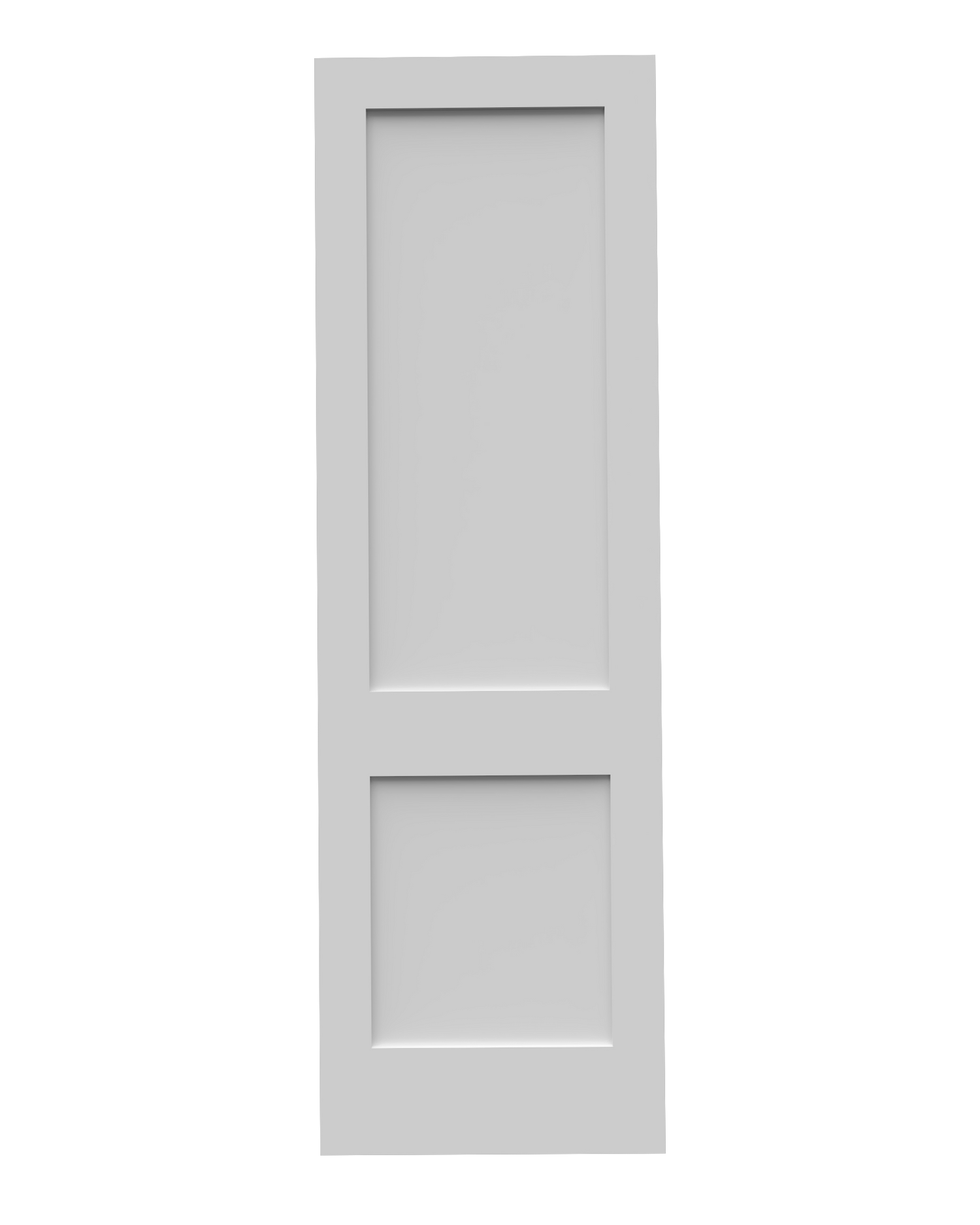 2 Panel Flat Shaker Primed 8'-0" (96")