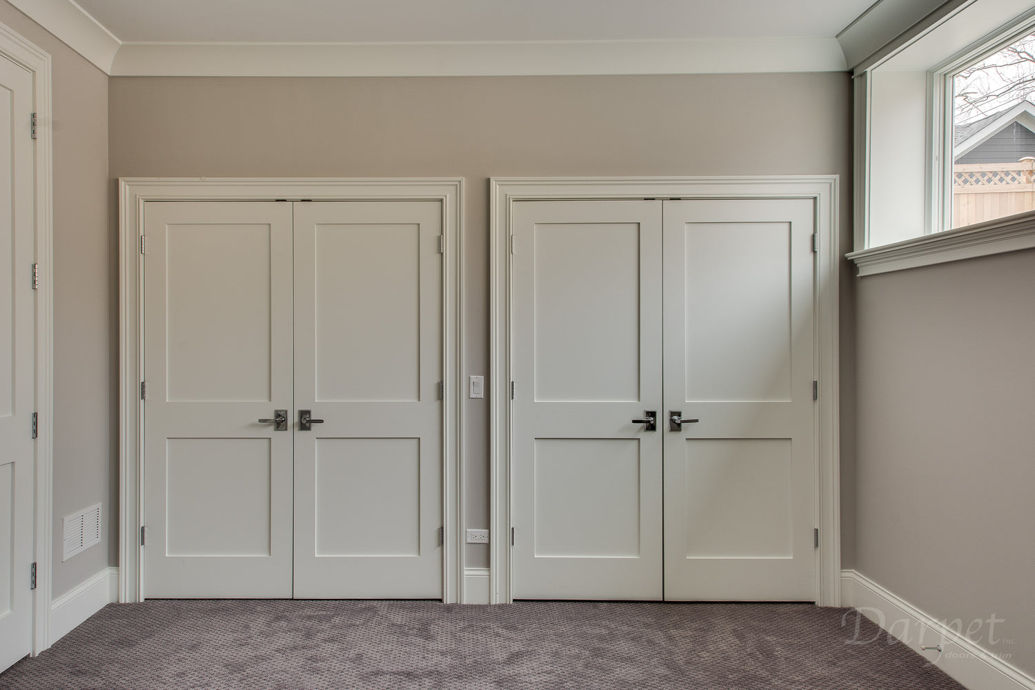 2 Panel Flat Shaker Primed 7'-0" (84")