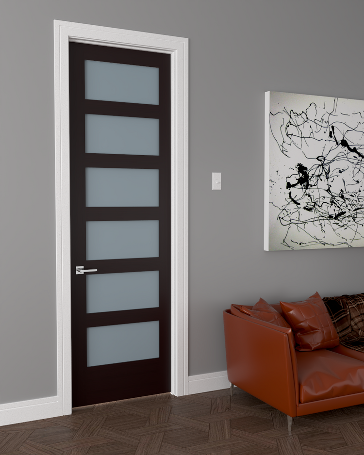 6 Lite Frosted Shaker Poplar 8'-0" (96")