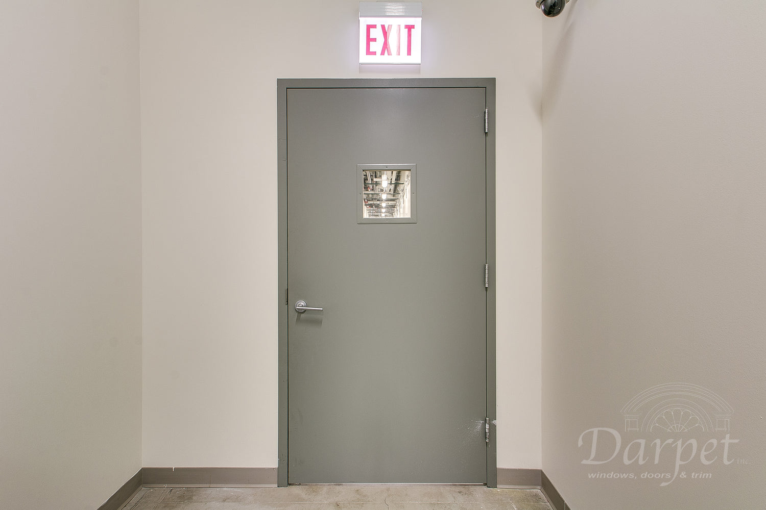 Hollow Metal Door with Vision Lite